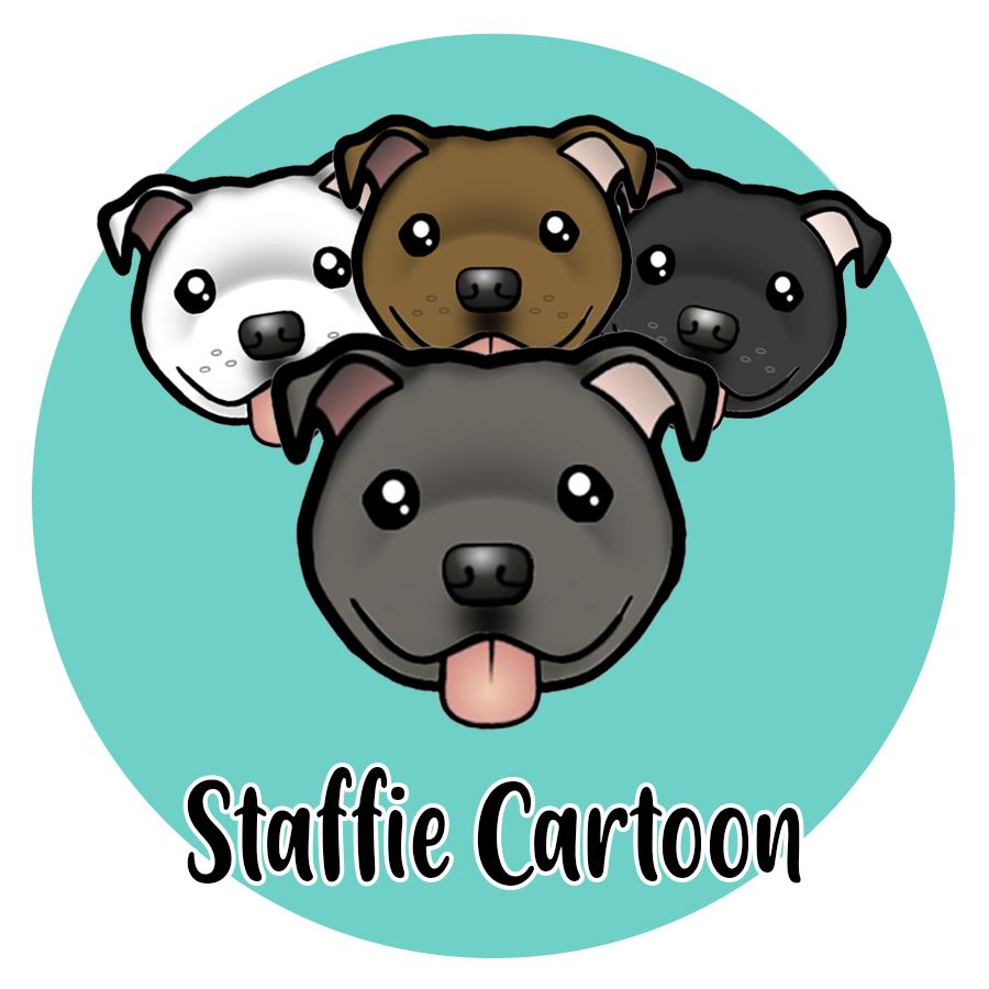 Staffie Cartoon – Spoilt Rotten Pets